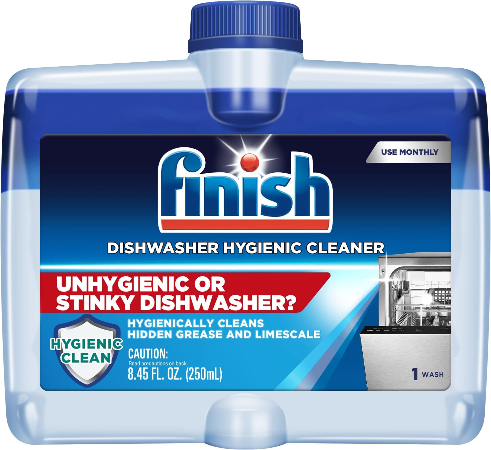 Amazon.com: Finish Dishwasher Cleaner, 250 ml : Health & Household