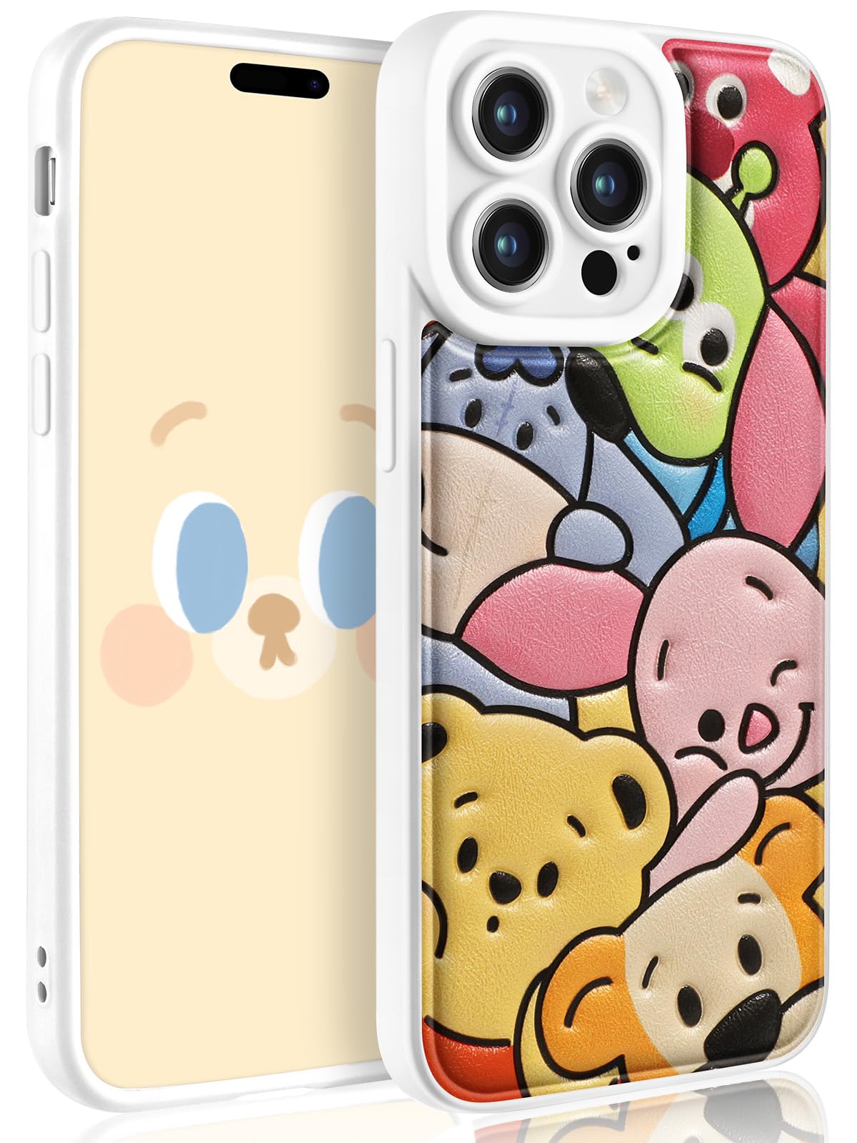 Amazon.com: STSNano for iPhone 15 Promax Case Cute Cartoon Bear ...