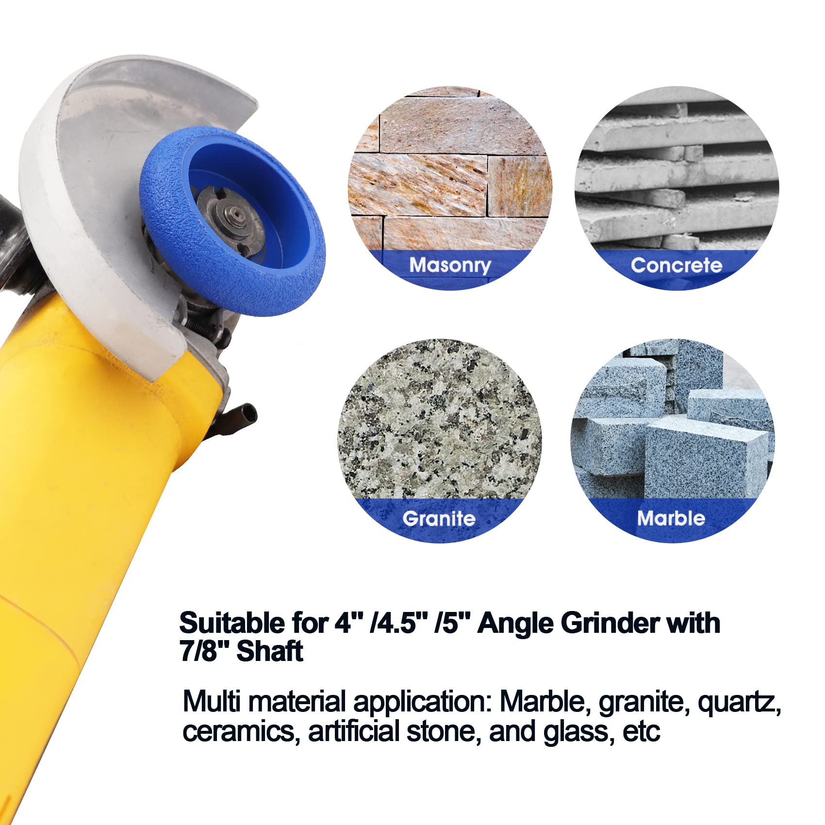 Snapklik.com : Diamond Profile Wheel 3 Inchx7/8"x15mm, Convex Curve ...