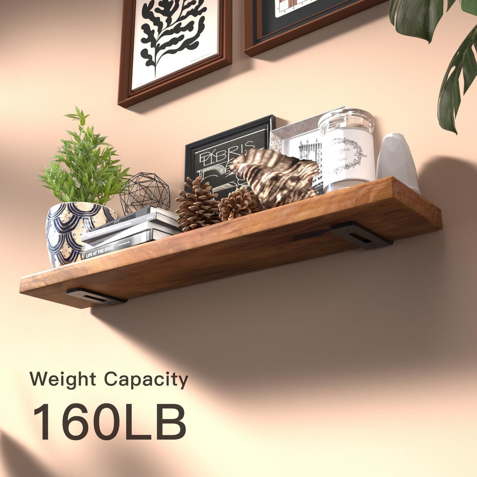 Snapklik.com : 4 Pack 6 Inch Shelf Brackets,1/5" Thick Heavy Duty L ...