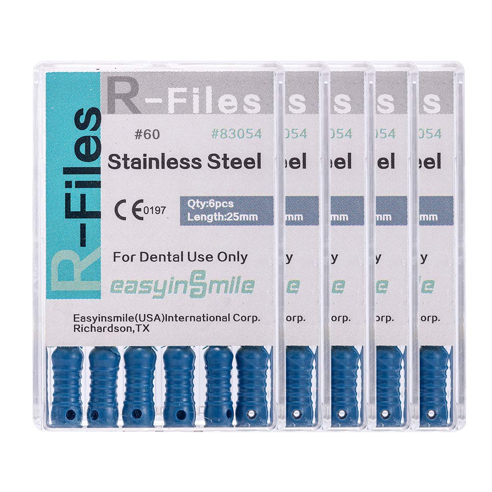 Amazon.com: Easyinsmile Dental Endo Root Canal File R-Files Stainless ...