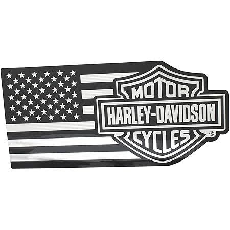 Amazon.com: Harley-Davidson B&S with U.S. Flag Classic Graphix Decal ...