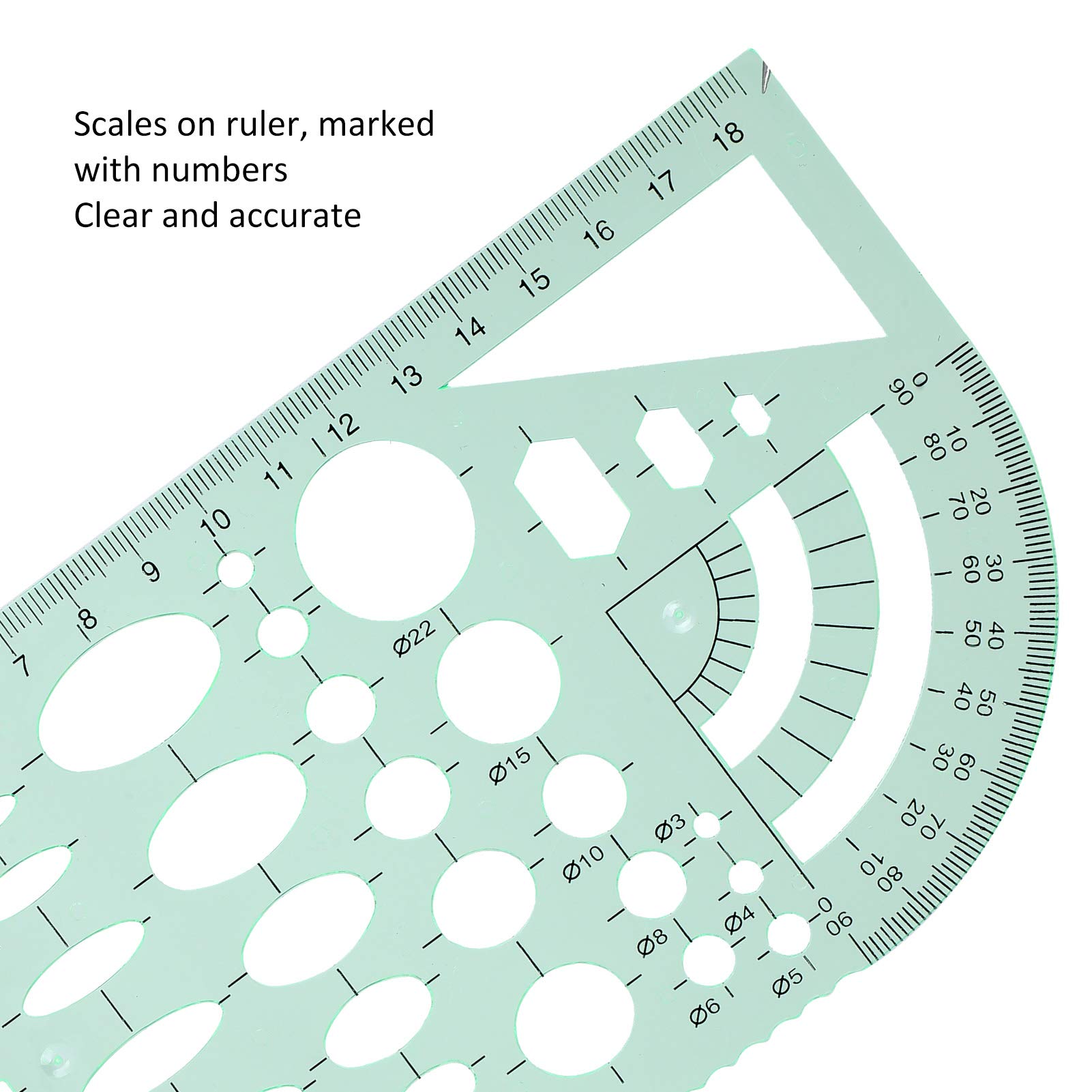 French Curve Template Set, 12Pcs Geometric Drawings Templates Drafting ...