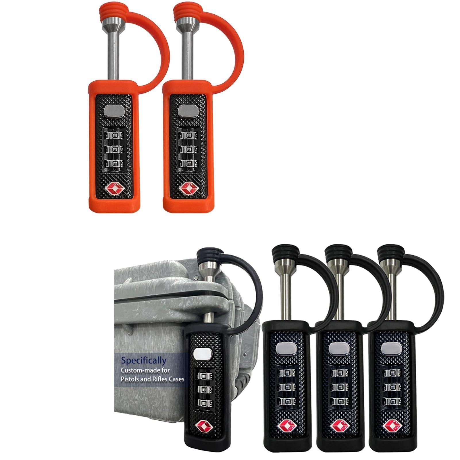 Amazon.com: 6 Pack TSA Approved Firearm Travel Case Locks Gun Case Hard ...