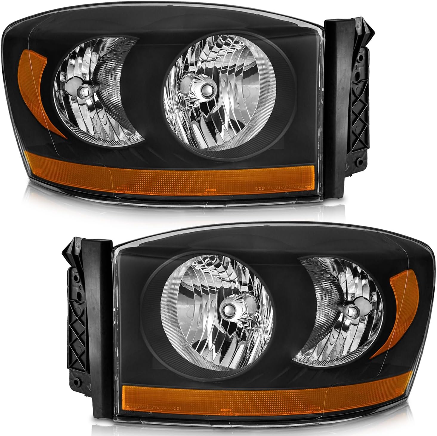 Amazon.com: WEELMOTO Headlights with Bottom Amber Light Models for 2006 ...