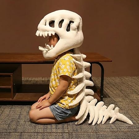 Amazon.com: Silly Dino Skeleton Plush - Wearable Dinosaur Skeleton ...