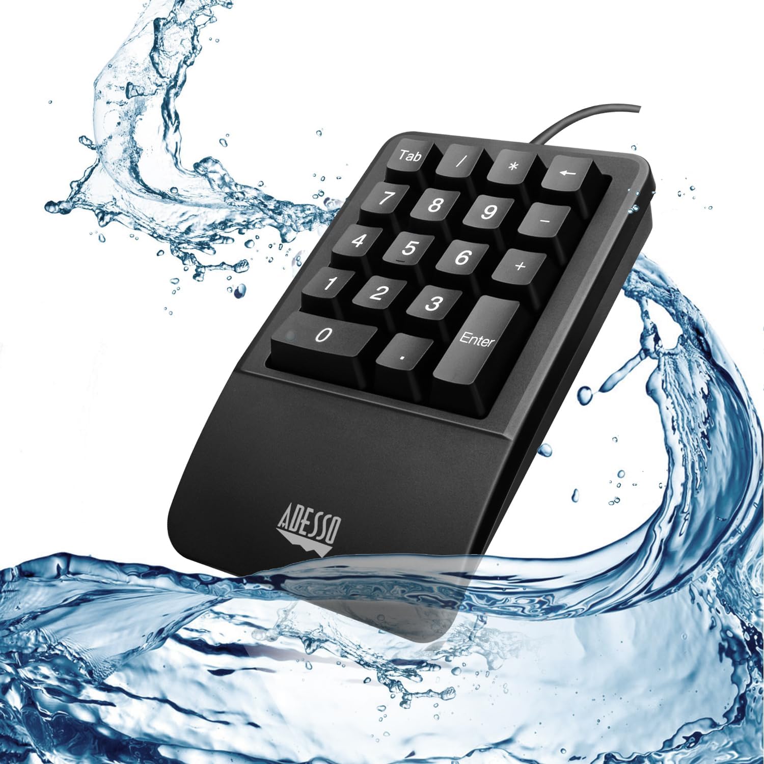 Amazon.com: Adesso AKB-618UB Waterproof Numeric Keypad for PC Numberpad ...
