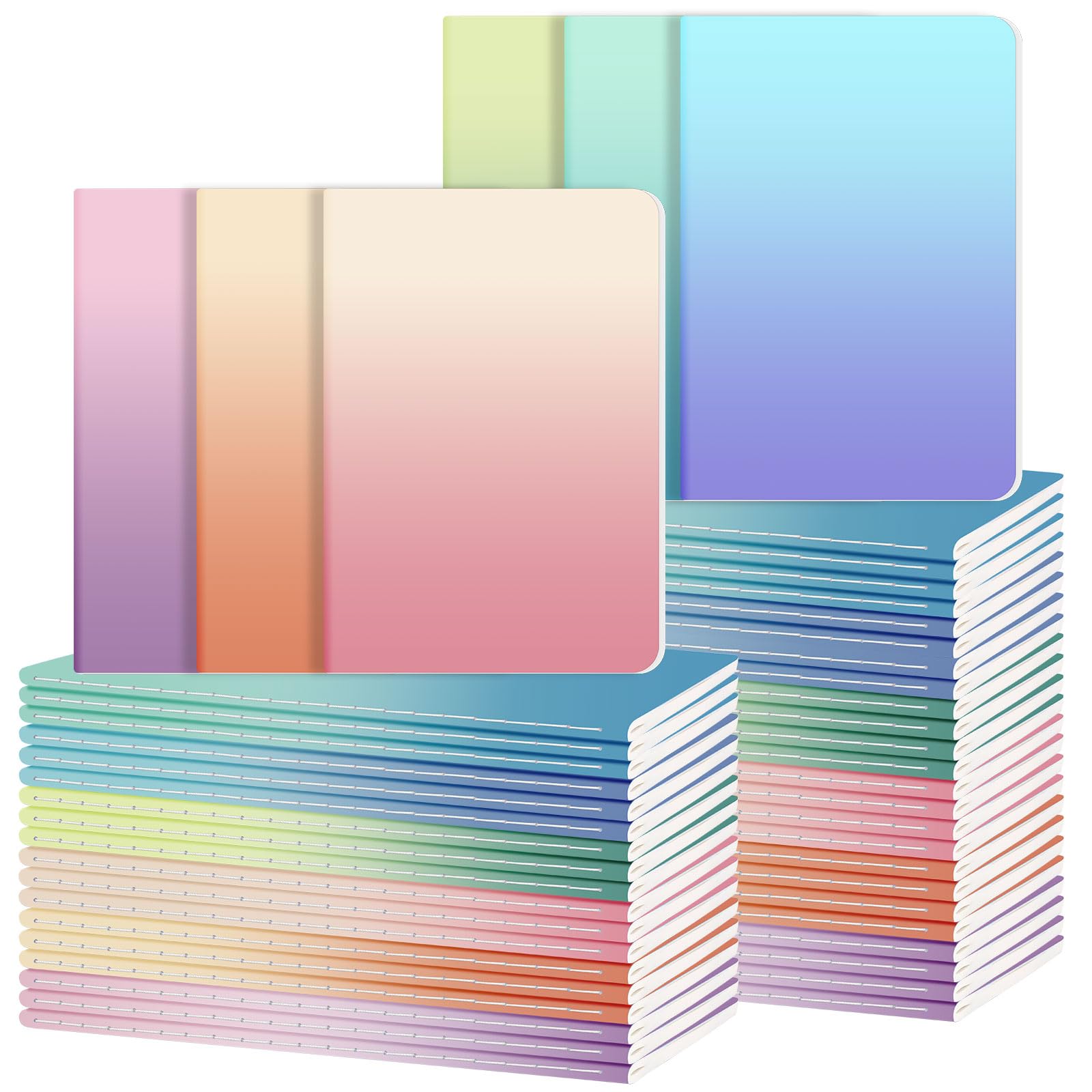 Amazon.com : Ddaowanx 48 Pack A5 Colorful Notebooks, 6 Cute Colors ...