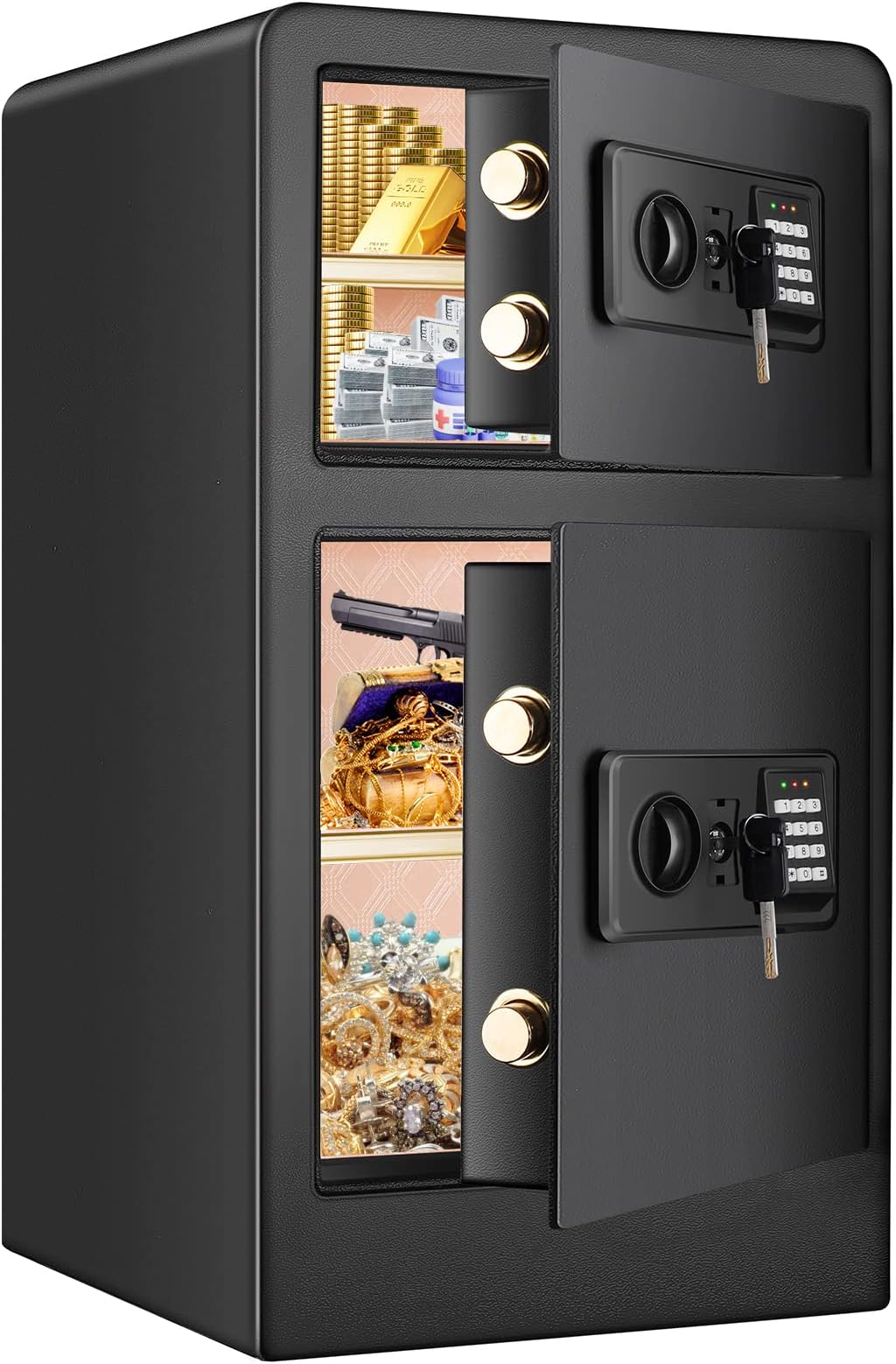 SentrySafe Fireproof Safe Box with Key Lock, Chest Safe with Carrying ...