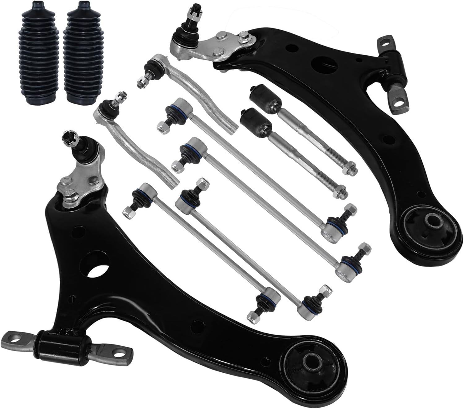 Amazon.com: ASTARPRO - 14pc Front End Suspension Kit 2 Lower Control ...