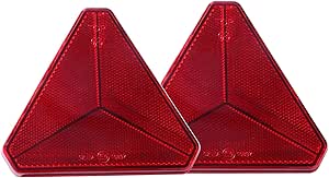 Woola Red Triangle Reflectors,2 Pack Self Adhesive Triangle Reflector ...