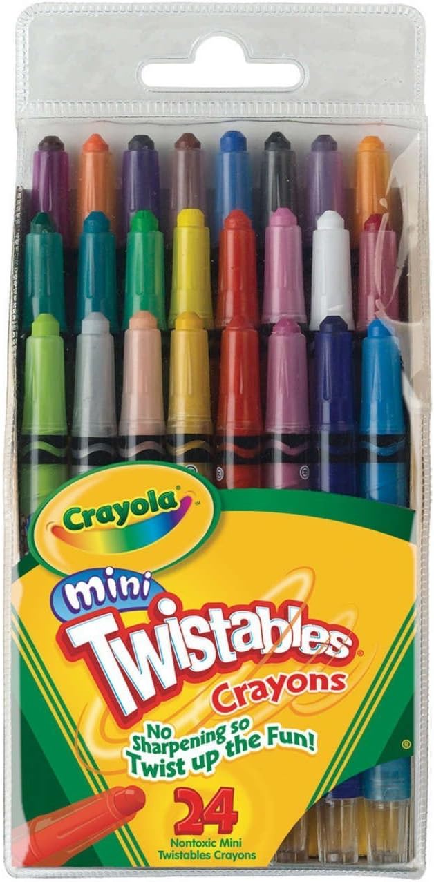 Amazon.com: deli Crayons, 24 Colors Toddler Crayons Set, Non-Toxic ...