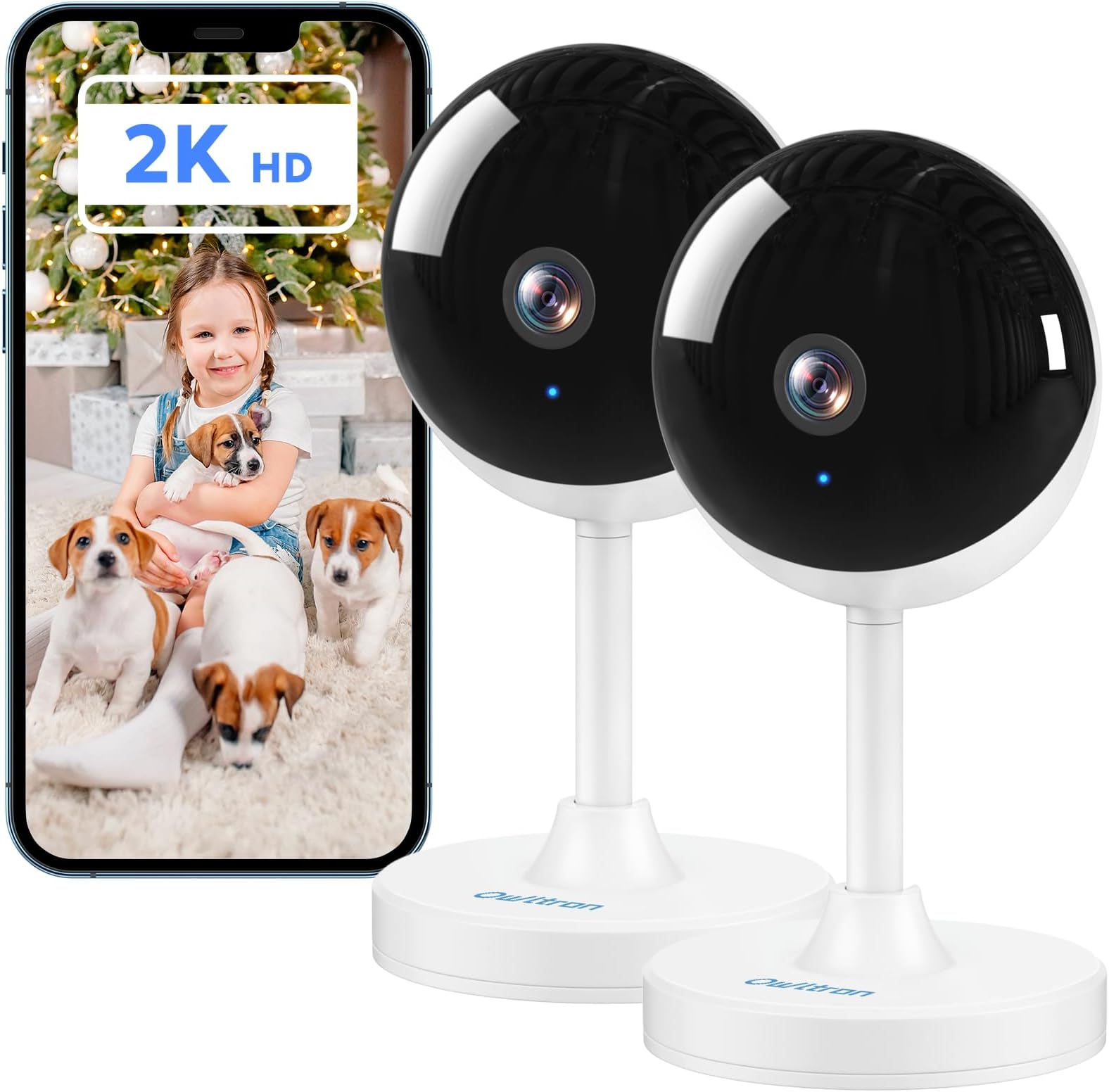 Amazon.com : Eazieplus Indoor Camera, Pan/Tilt Baby Monitor with Camera ...