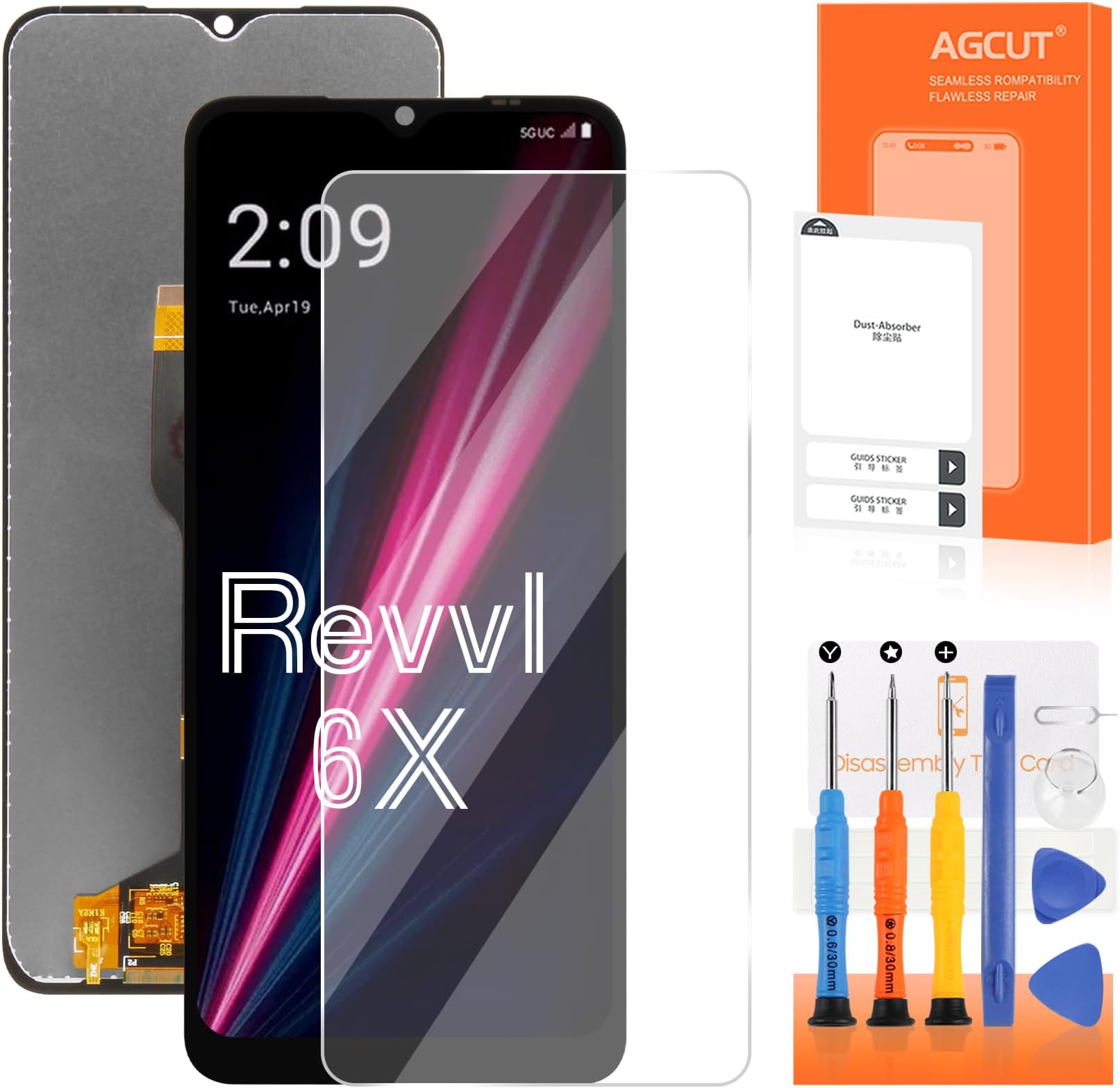 Amazon.com: for T-Mobile Revvl 6X Screen Replacement for T-Mobile Revvl ...