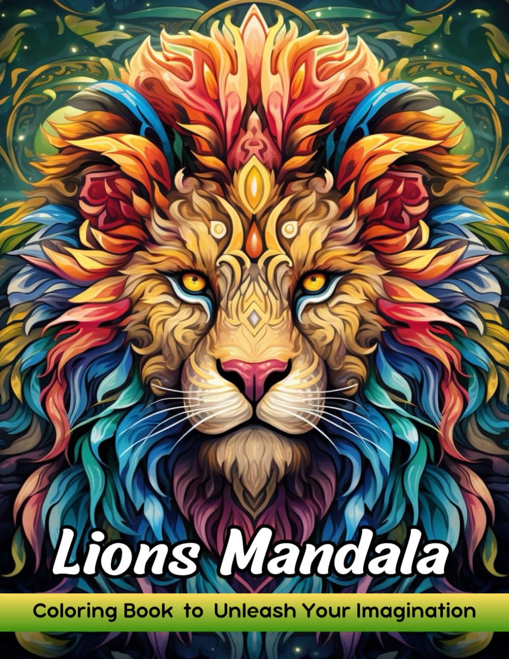 Amazon.com: Lions Mandala: Coloring Book for Adults with Lions Mandala ...