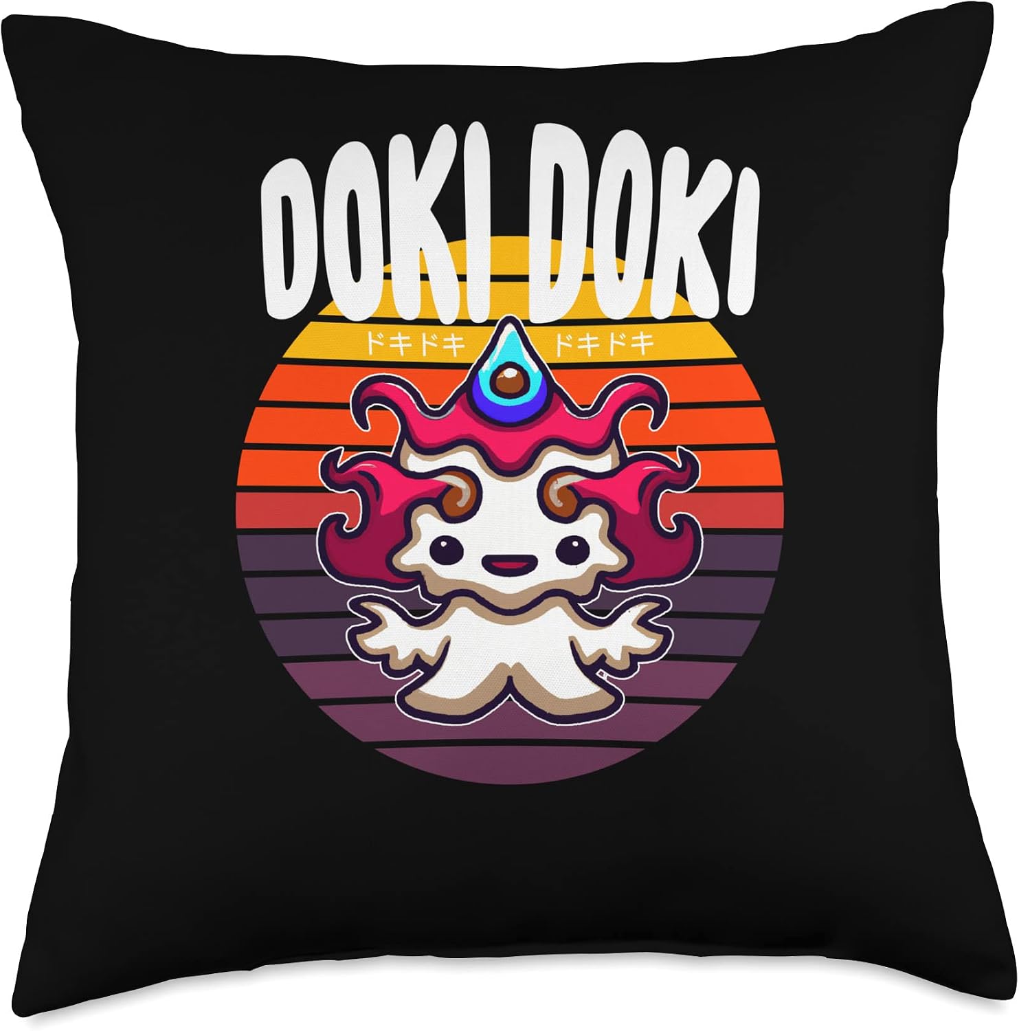 Amazon.com: Doki Doki Cute Or Funny Yokai Kawaii Yokai Mythology Throw ...