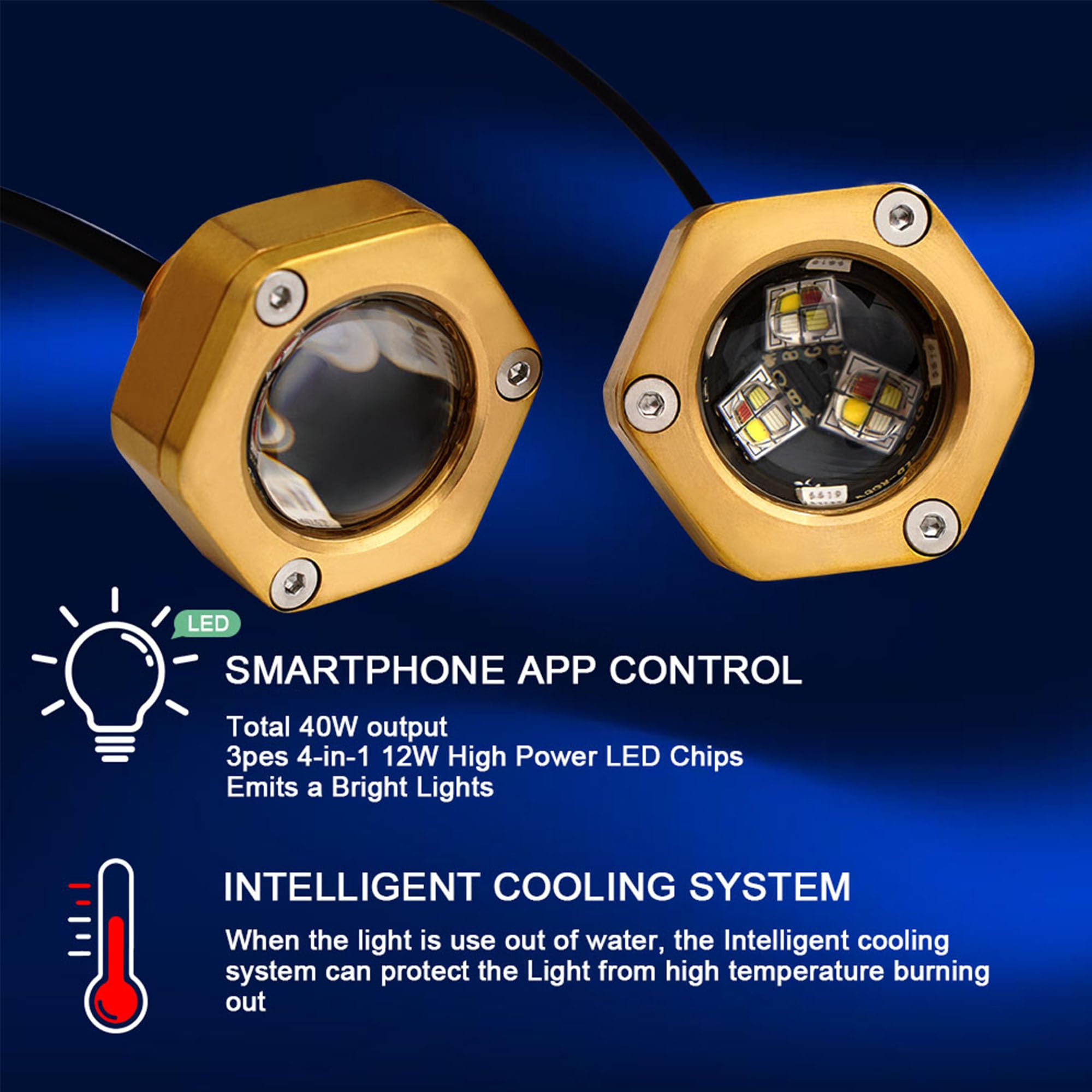 Snapklik.com : UWDESY Underwater 1/2in Standard Boat Drain Plug LED ...