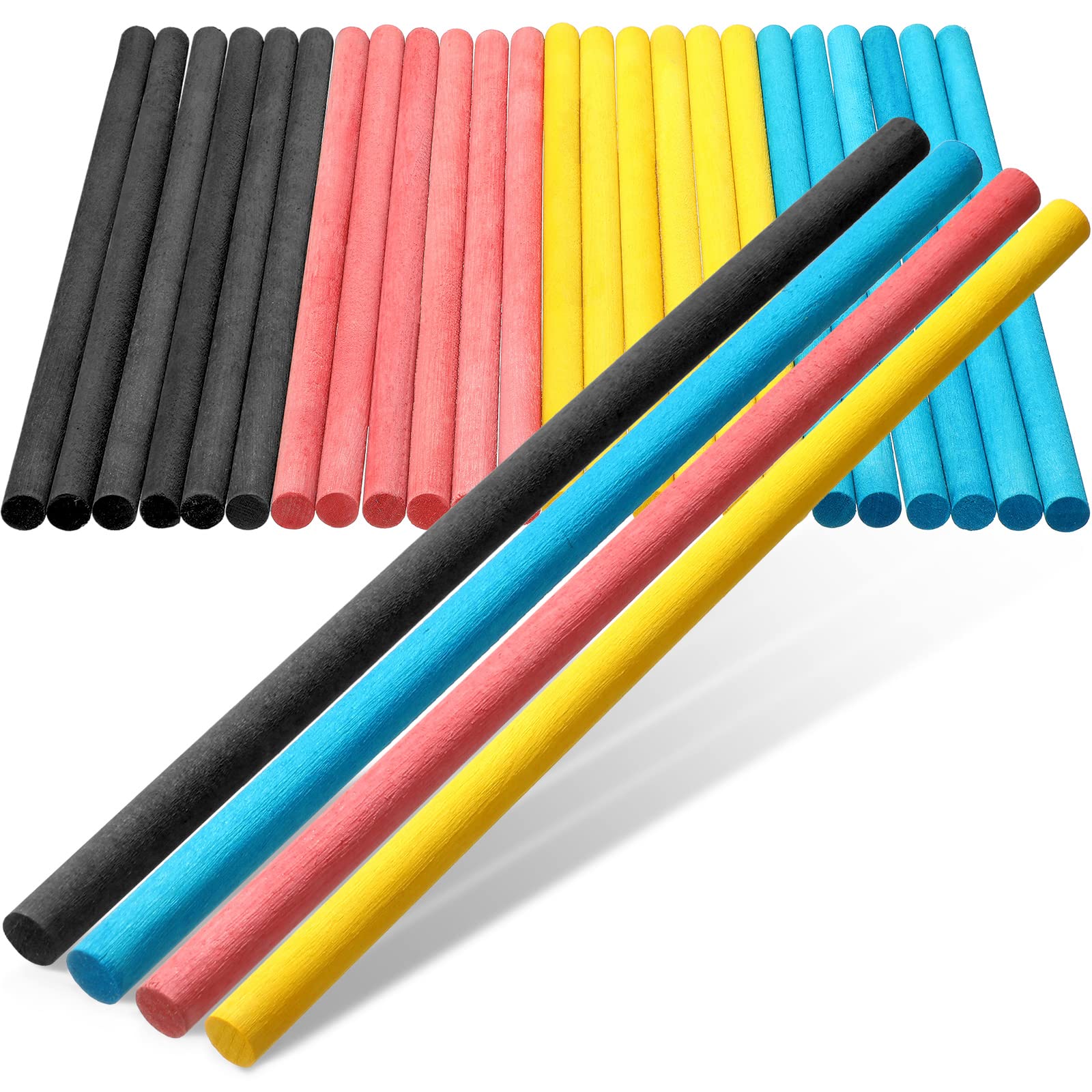 Chunful 24 Pieces Rhythm Sticks Rhythm Music Lummi Sticks 12 ...