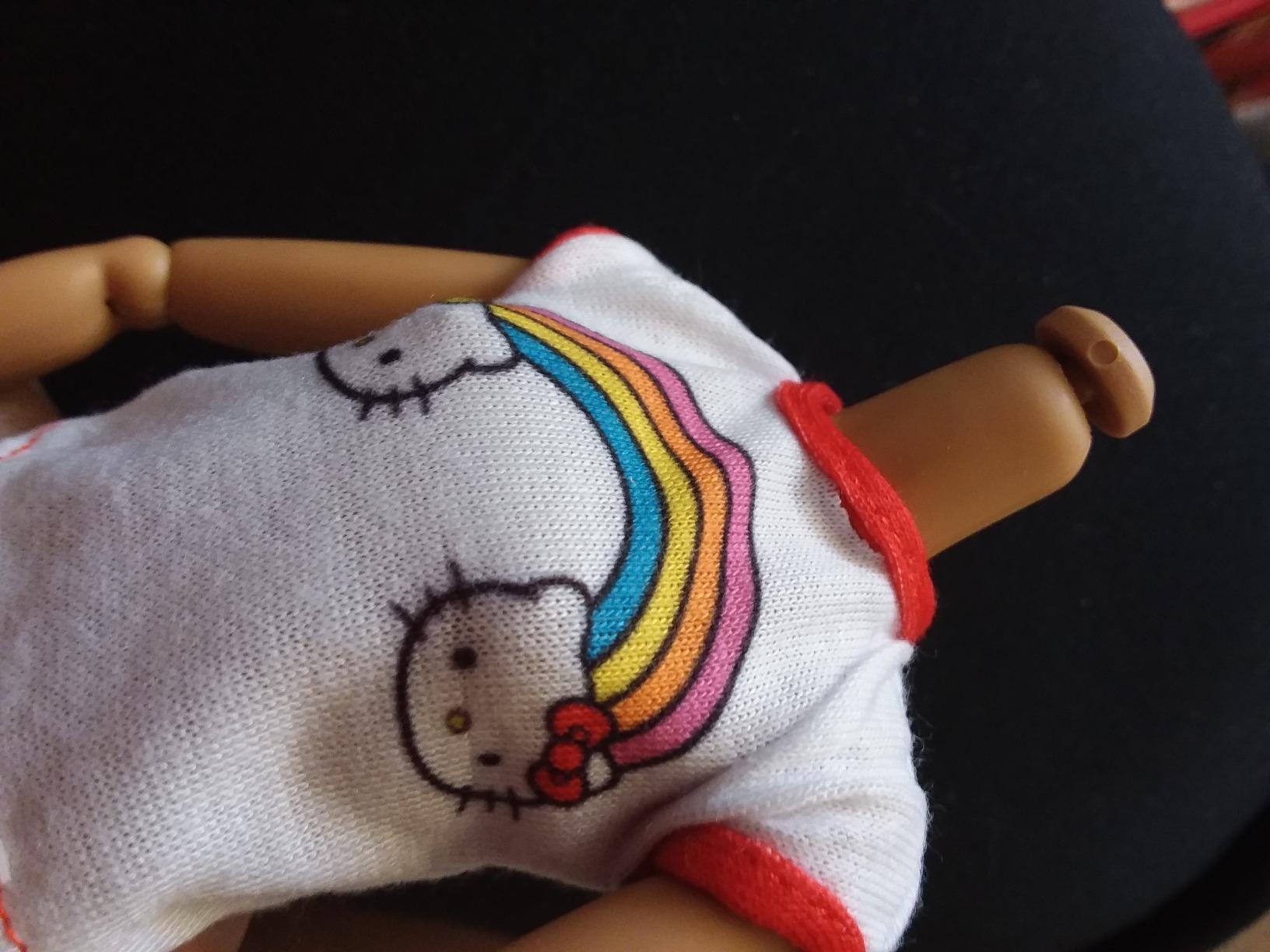 Amazon.com: Barbie Hello Kitty Rainbow Graphic Top Fashion : Toys & Games