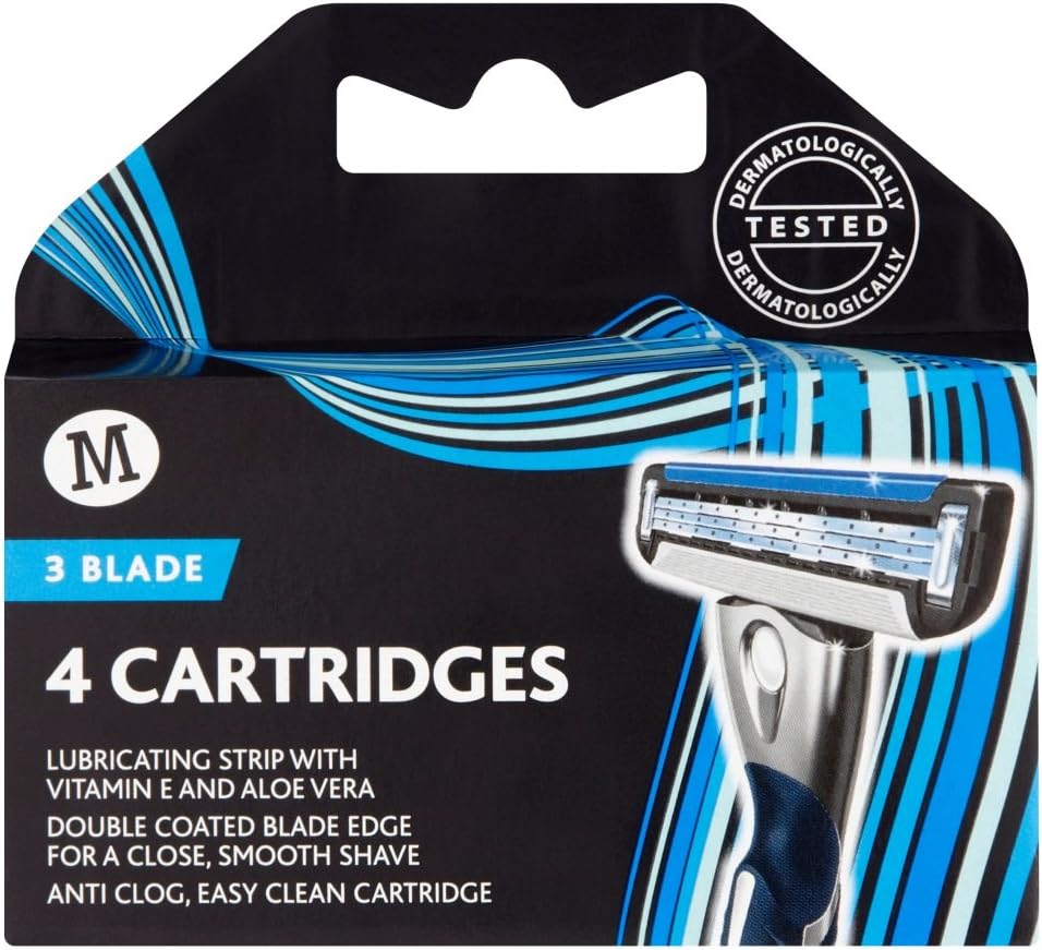Morrisons 3 Blade with 4 Cartridges Shaving System : Amazon.co.uk ...