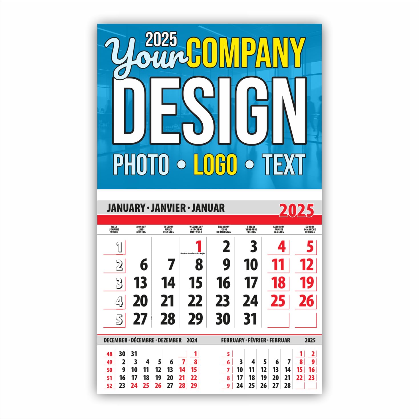 Custom Company Calendars Personalised & Photo Calendars 2025 50% OFF