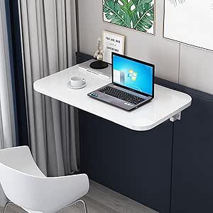 Amazon.com: Saterkali Wall Mounted Floating Folding Table Folding Wall ...