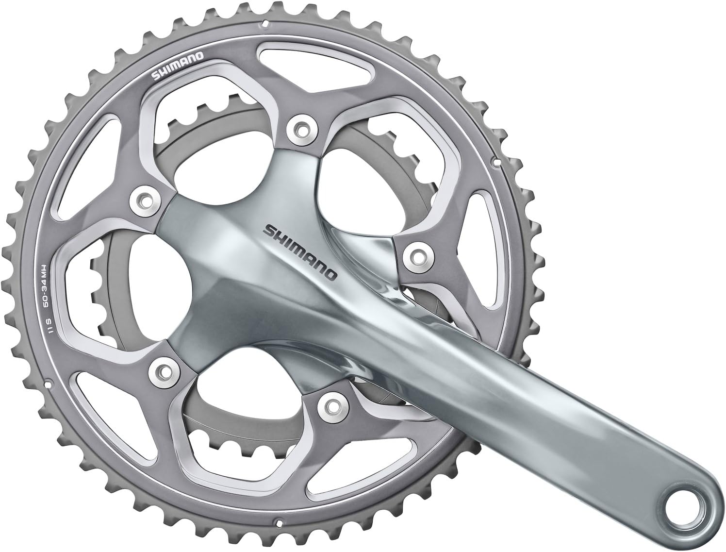 Shimano 105 FC-RS500 Double chainset, 2-Piece Design, 46 / 36T, 170 mm ...