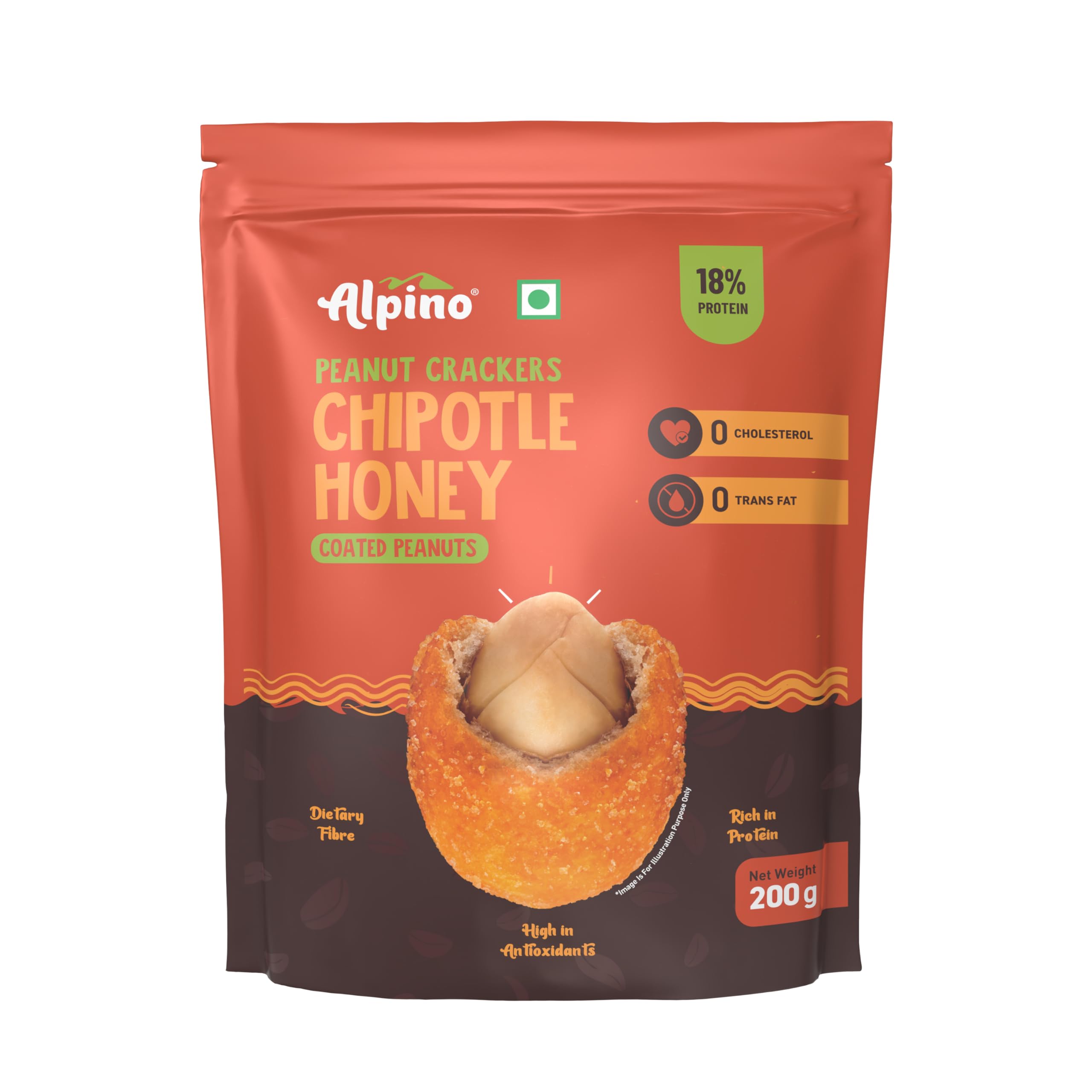 ALPINO Peanut Crackers Chipotle Honey 200g – Made with Roasted Peanuts ...