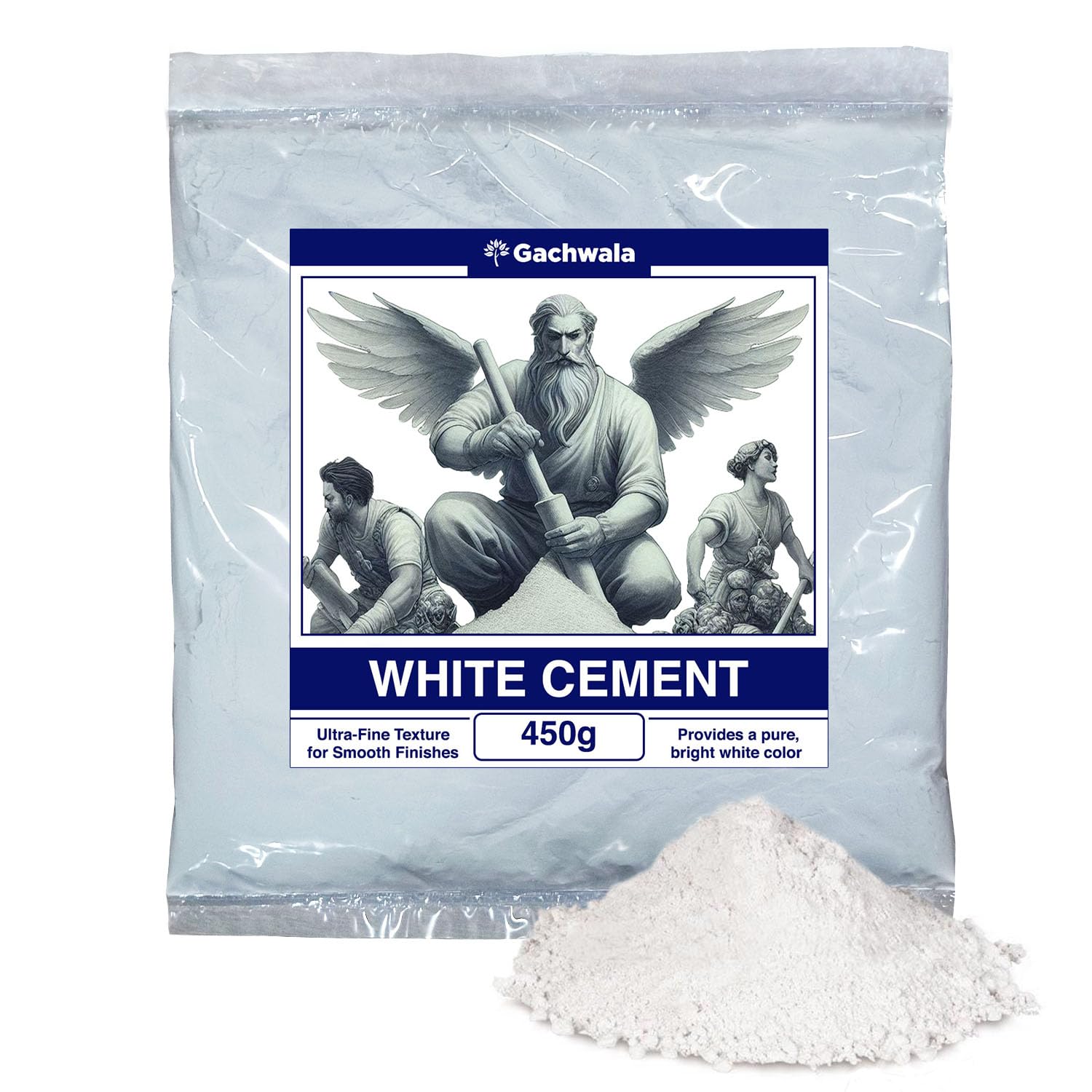 White Cement Powder – 450g | Brilliant White Surface | Perfect for Wall ...