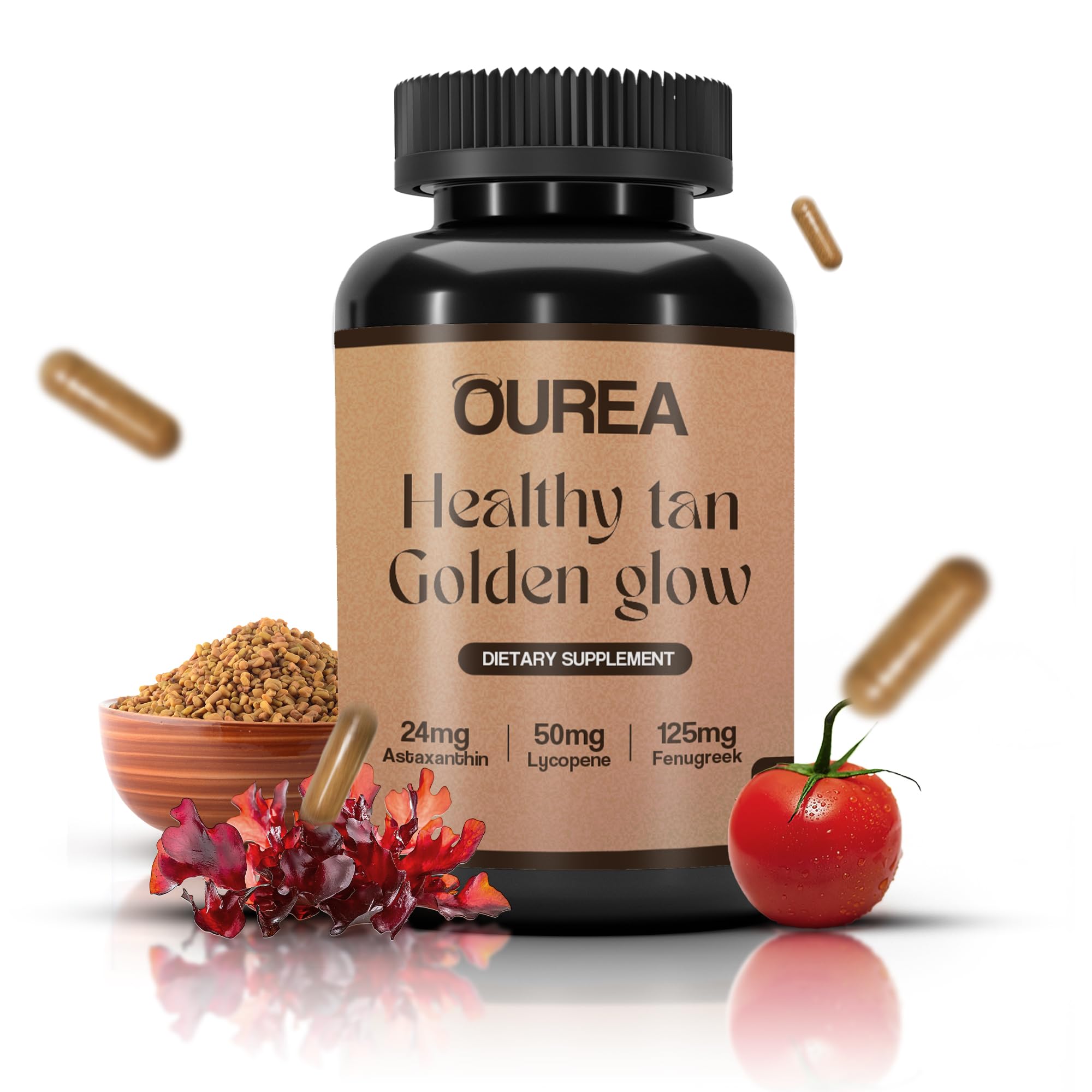 Snapklik.com : Ourea Carotenoid Golden Glow Tanning Pills
