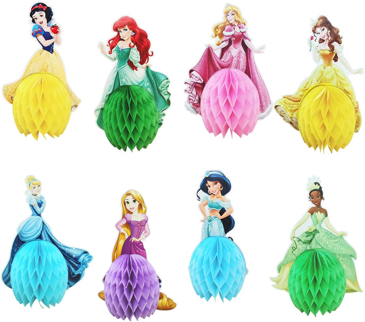 Amazon.com: 8 Princess Centerpieces for Table Princess Birthday Party ...