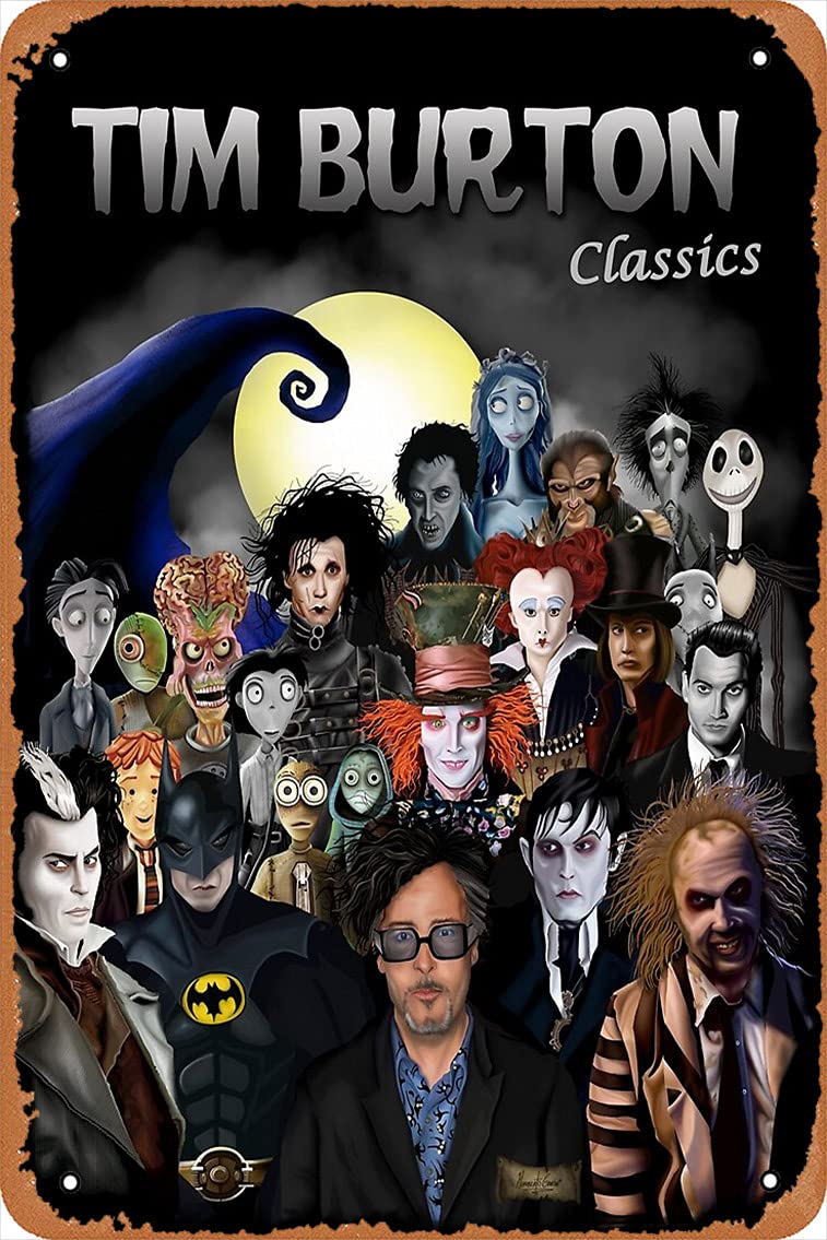 Metal Sign - Tim Burton Classics Tin Poster 12 X 8 Inches : Amazon.com ...