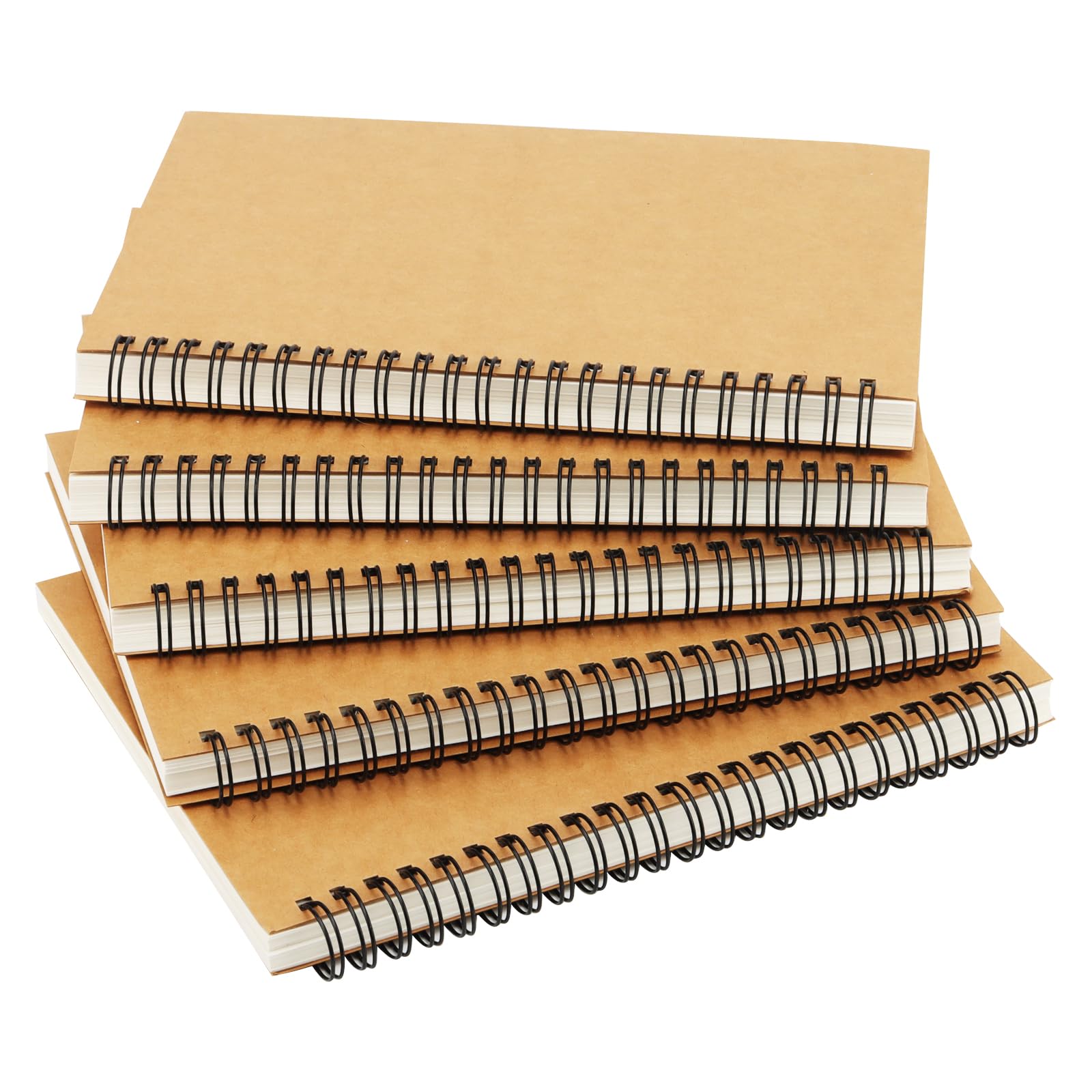 MUKCHAP 15 PCS A5 Spiral Bound Sketchbook, 60 Sheets/120 Pages A5 ...