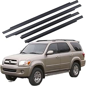 Amazon.com: LINLINS 4Pcs Front & Rear Weatherstrip Window Molding Trim ...