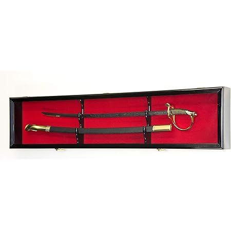 Amazon.com: DisplayGifts 1 Sword Saber Display Case Cabinet Stand ...