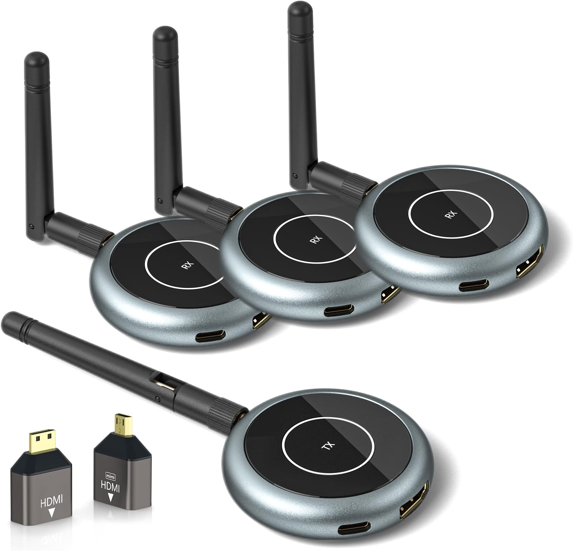 Amazon.com: Wireless HDMI Transmitter and 3 Receivers, Multiple TVs, 5G ...