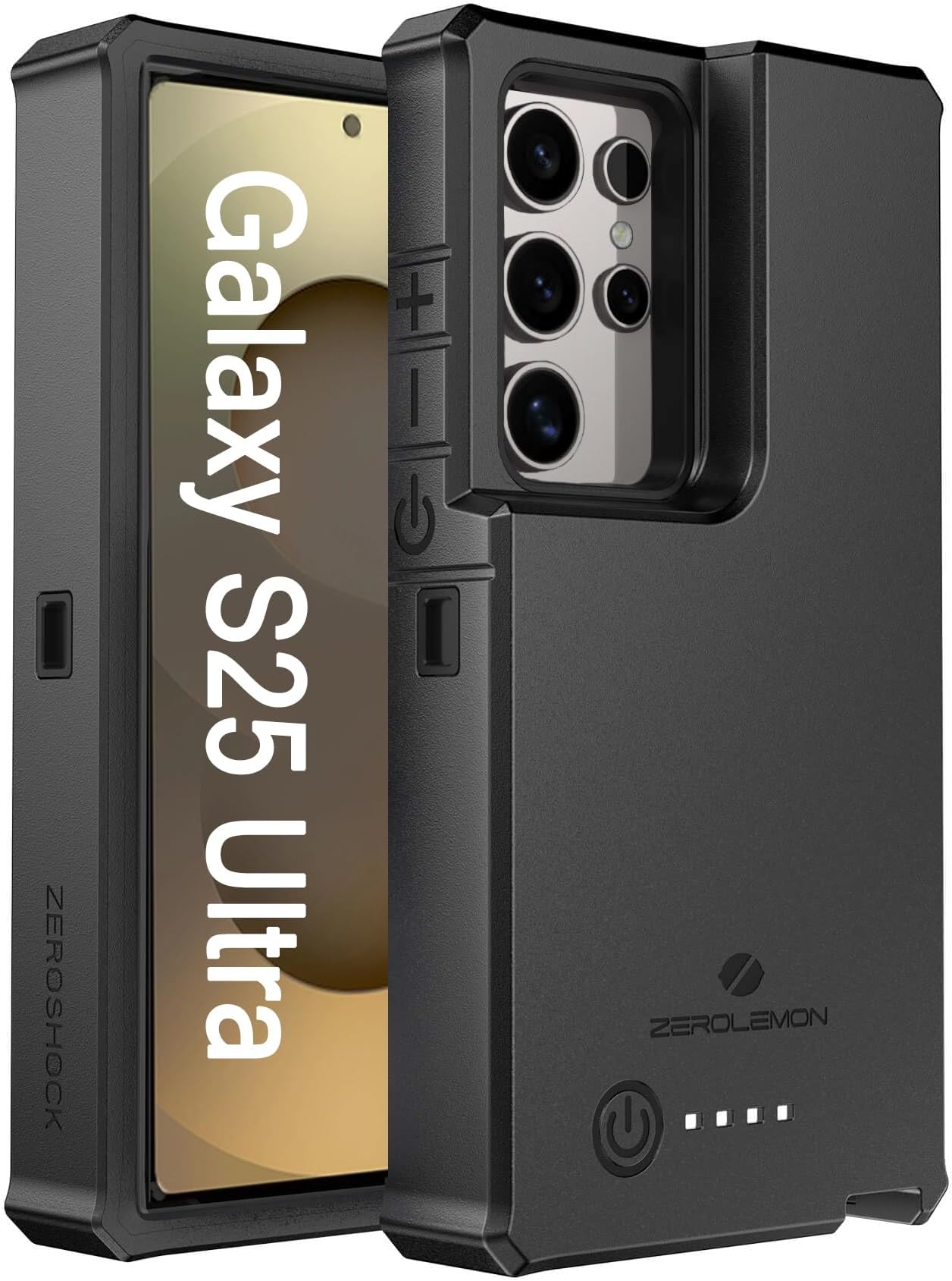 Amazon.com: ZEROLEMON Battery Case for Galaxy S25 Ultra 10000mAh, 18W ...