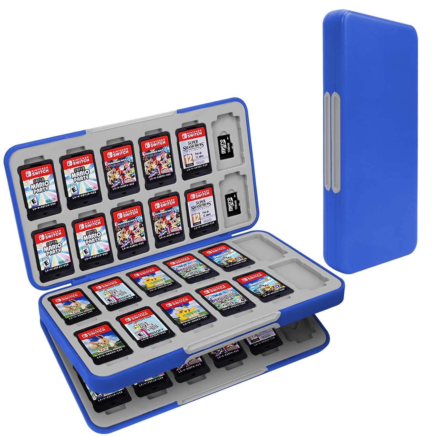 Amazon.com: FYY Nintendo Switch Game Case - Blue Nintendo Switch Game ...