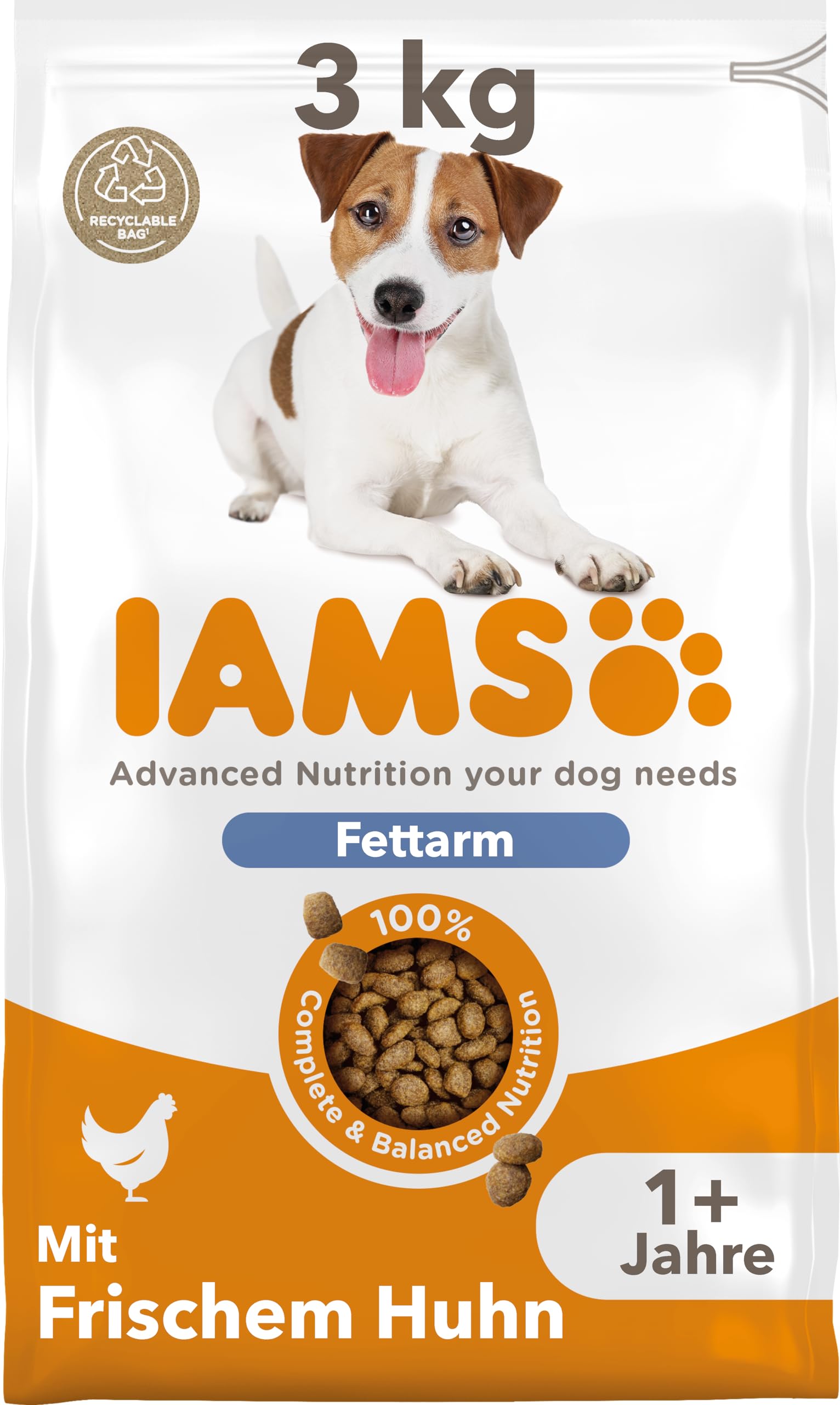 IAMS Light Hundefutter trocken mit Huhn - fettarmes Trockenfutter für ...