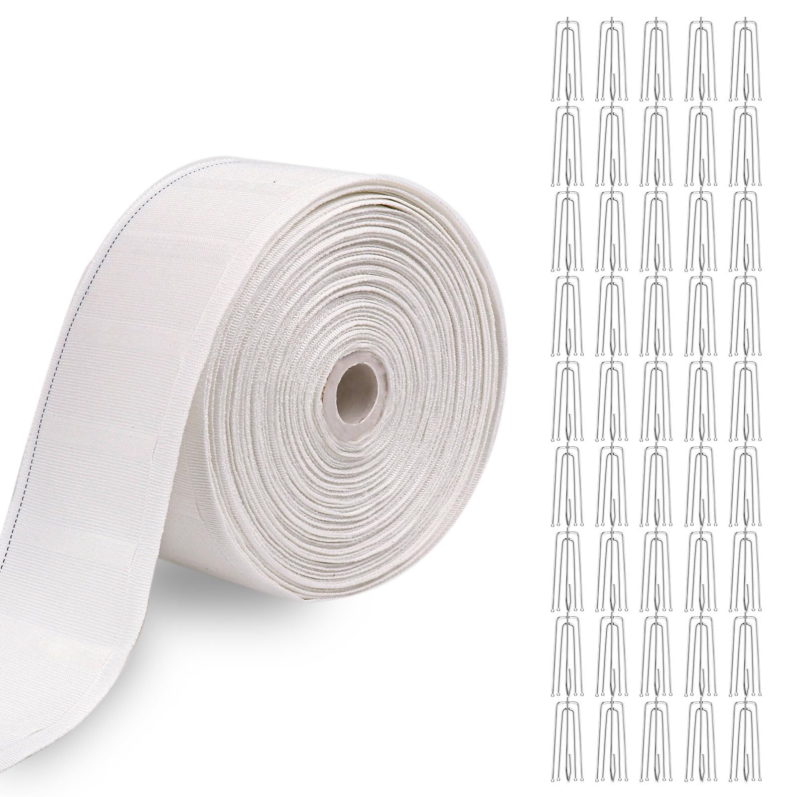 Amazon.com: Curtain Pleat Tape, 15 Meters/16 Yards Drapery Tape with 45 ...
