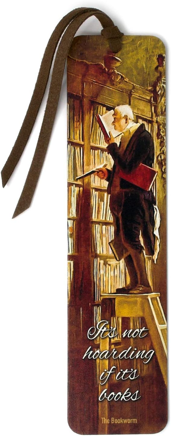 Amazon.com: Bookworm It's Not Hoarding If It's Book Quote Wooden ...