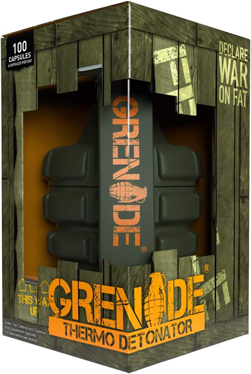 Grenade Thermo Detonator Weight Management Supplement, Tub of 100 ...
