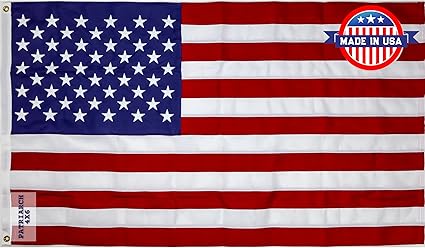 Amazon.com: Carrot-Top Patriarch Polyester American Flag for Outside & Inside 4x6 - US Flag ...