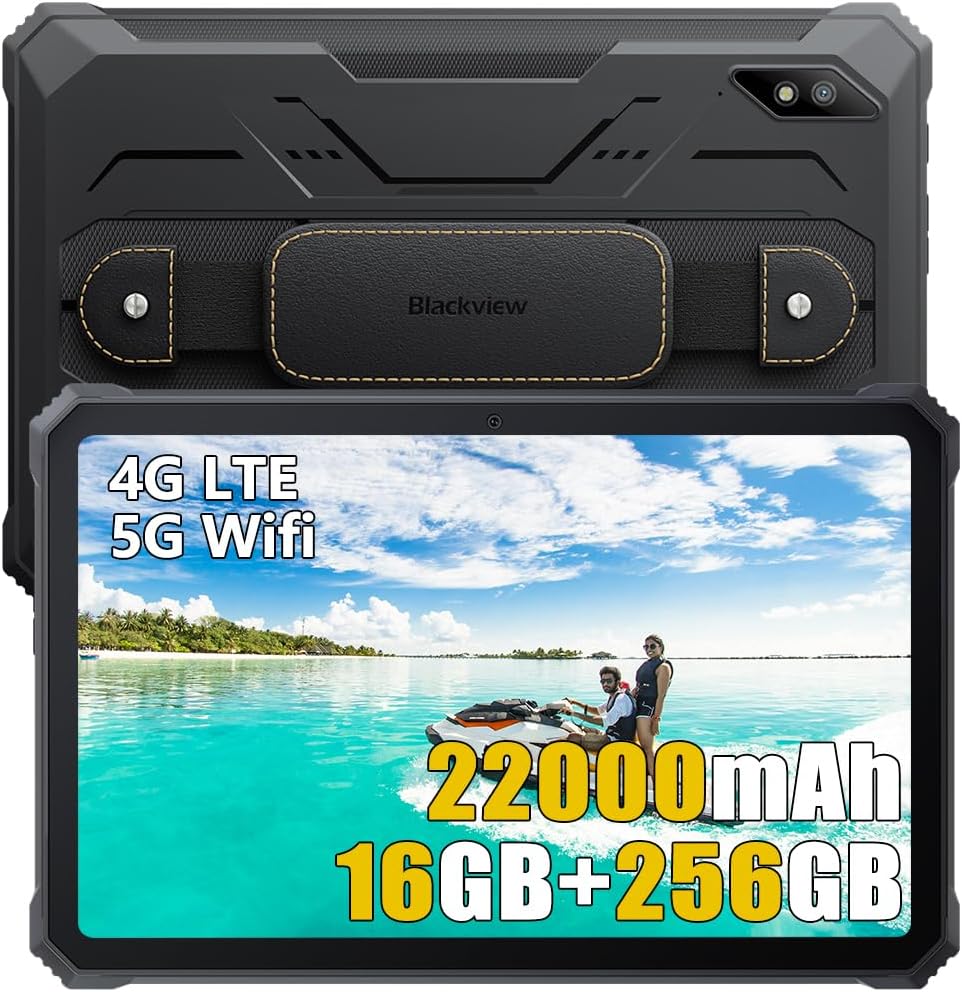 Blackview Active 8 Pro Outdoor Tablet Android 13, MTK G99 16GB+256GB ...