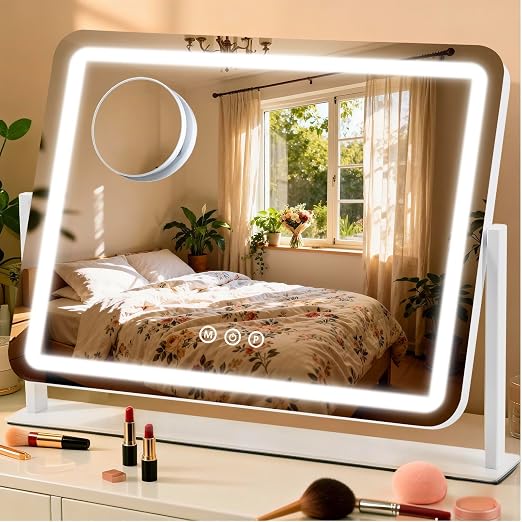 Amazon.com - ViKert Vanity Mirror with Lights, 5X Magnification Spot ...