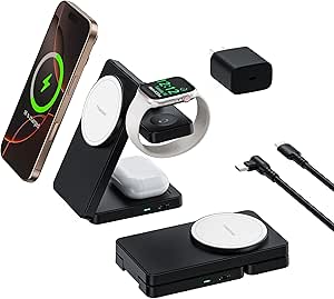 Amazon.com: 3 in 1 Charging Station for iPhone 16/15/14/13/12 Series ...