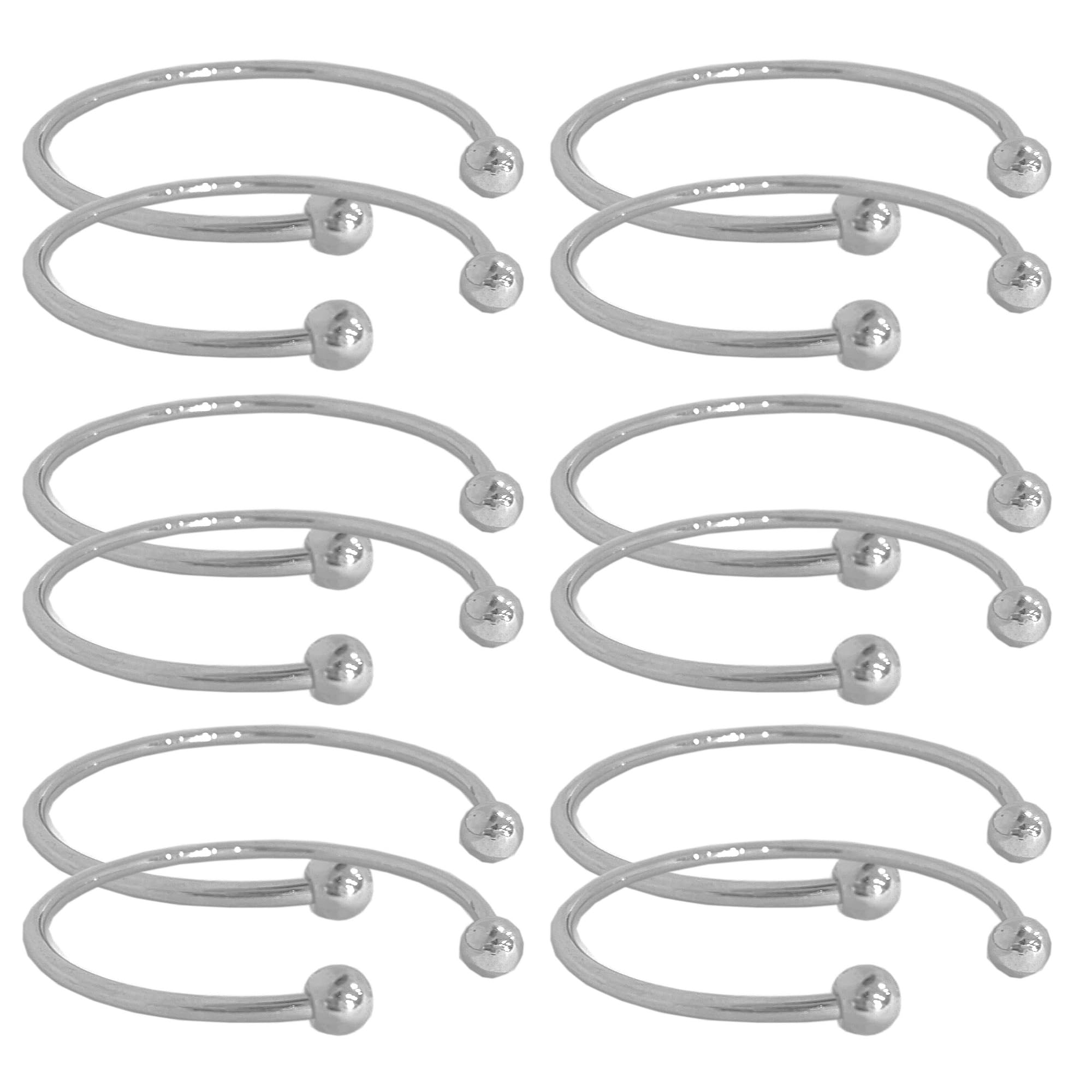 Amazon.com: MIAO JIN 12PCS Ball Opening Adjustable Wire Blank Bracelet Expandable Bangle for ...