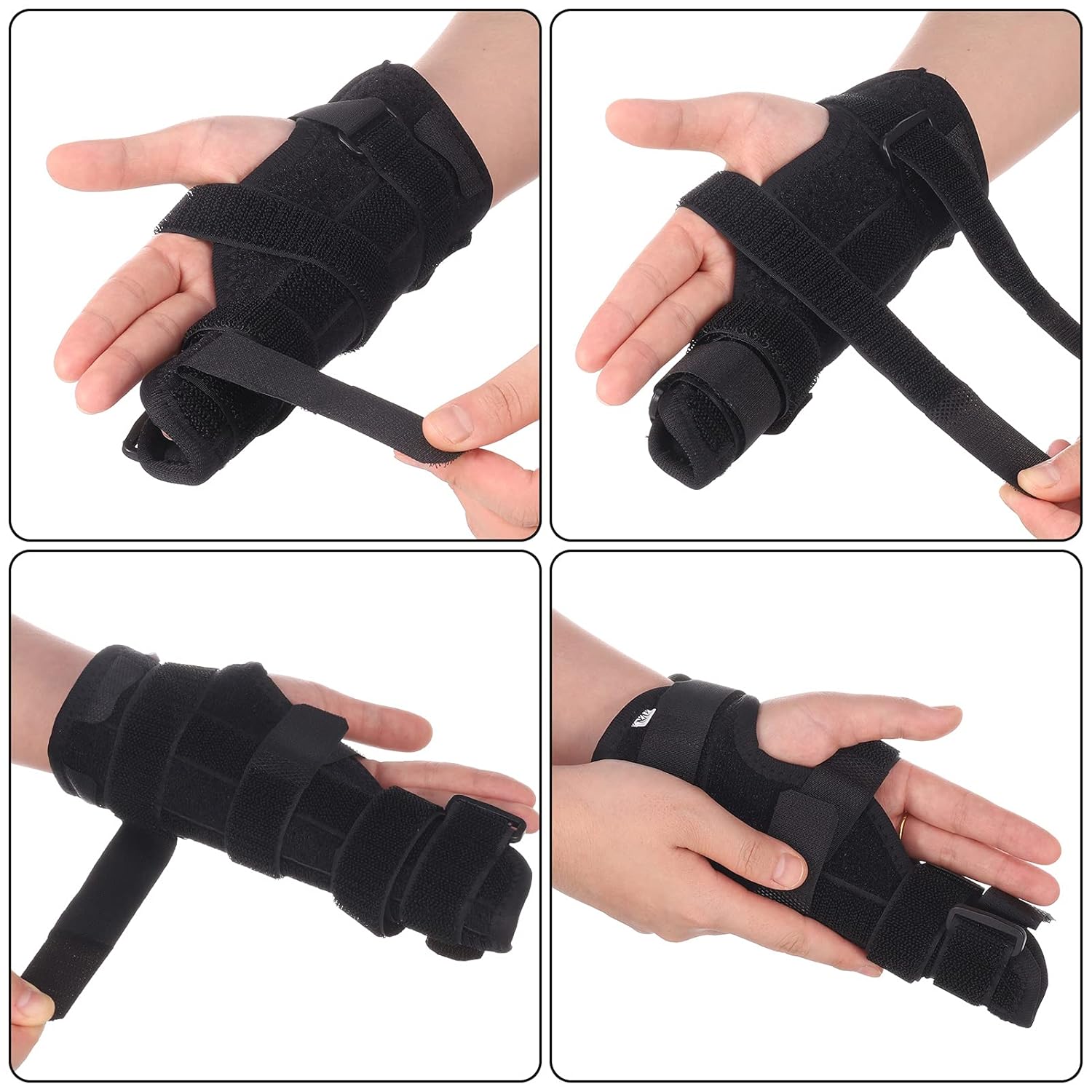 ADAKEL 2 Pack Boxer Finger Splint Padded Support Brace Boxer Fracture ...