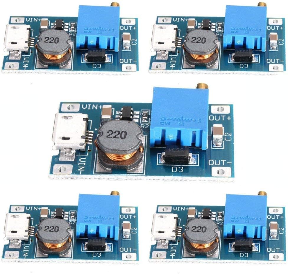 Amazon.com: Honbay 2PCS DC-DC Step-up Module XL6009 DC to DC Input 3V ...