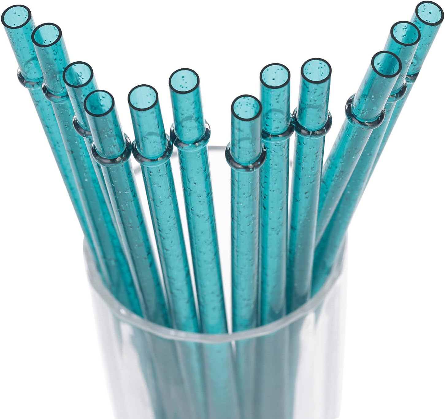 Joie Reusable Plastic Straws – 20-Piece Glitter Drinking Straws Set ...